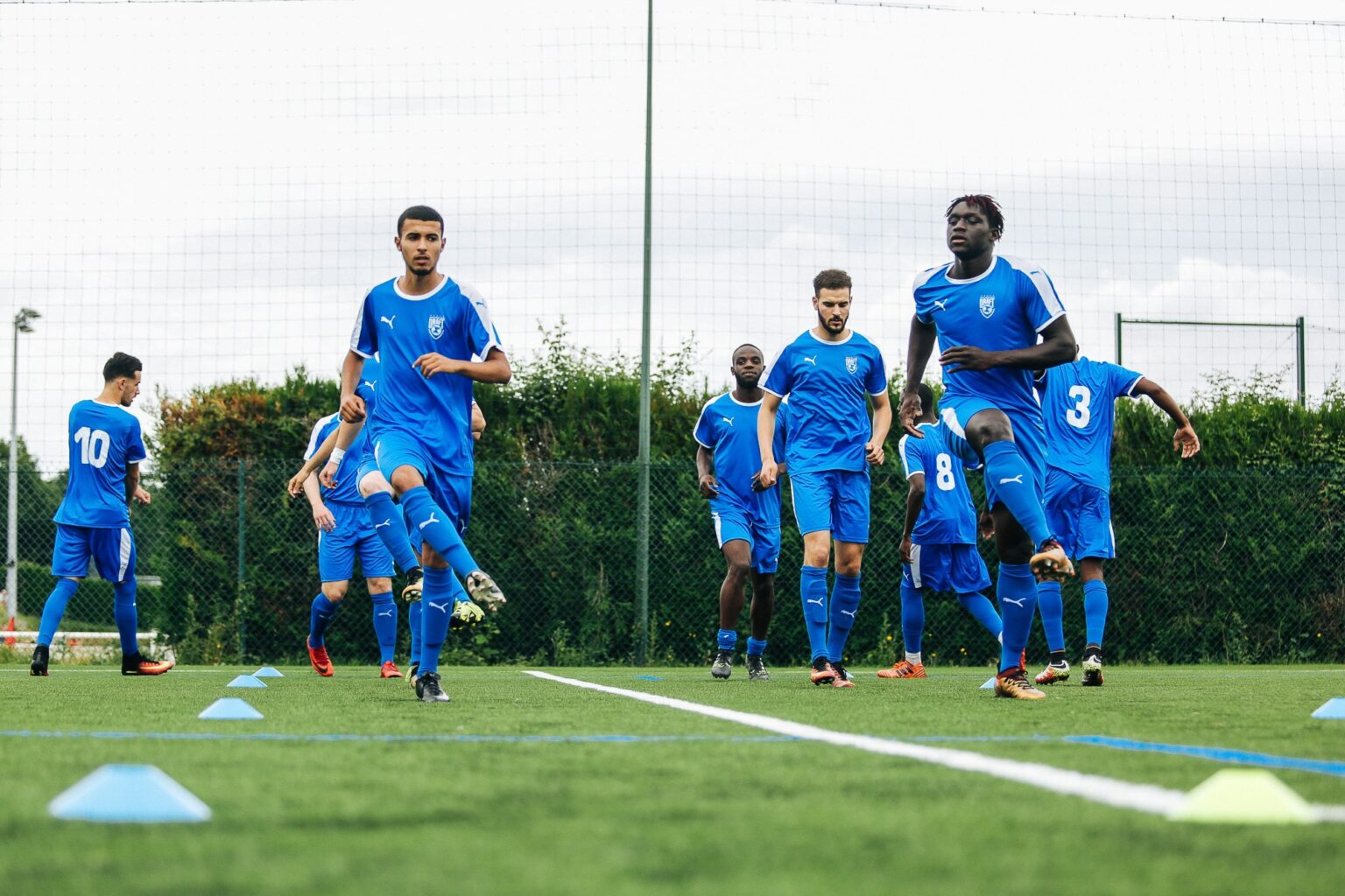 Exercice de toro au football : travail de la prise d'information